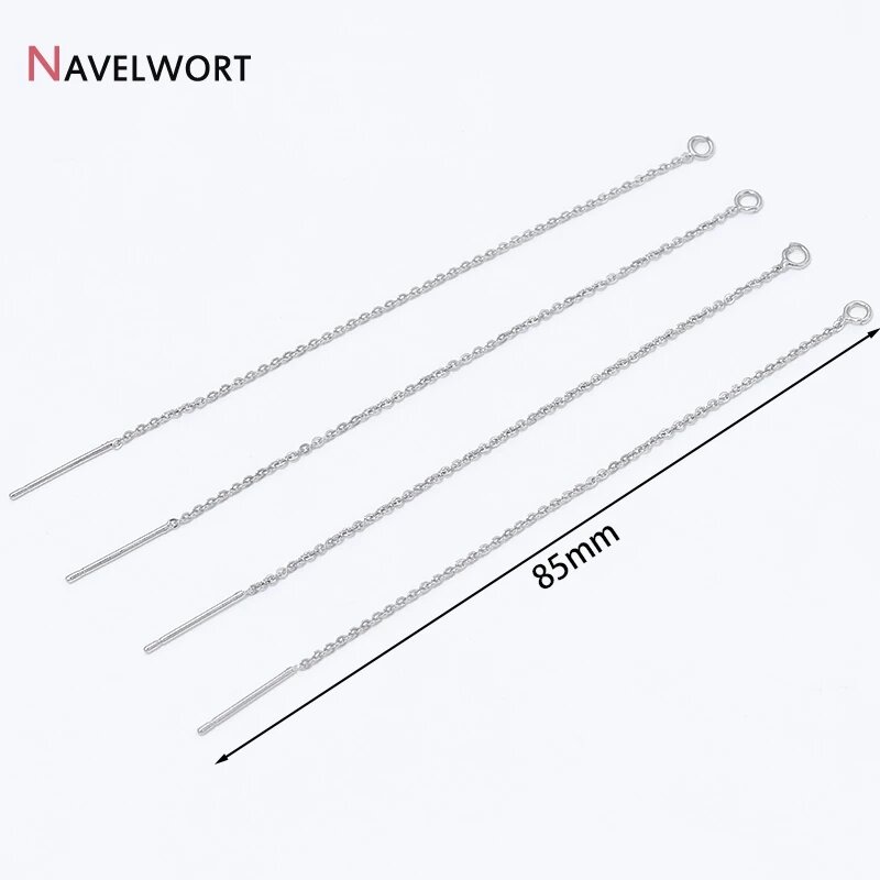 Набор сережек NAVELWORT, 5 пар, Rhodium plated
