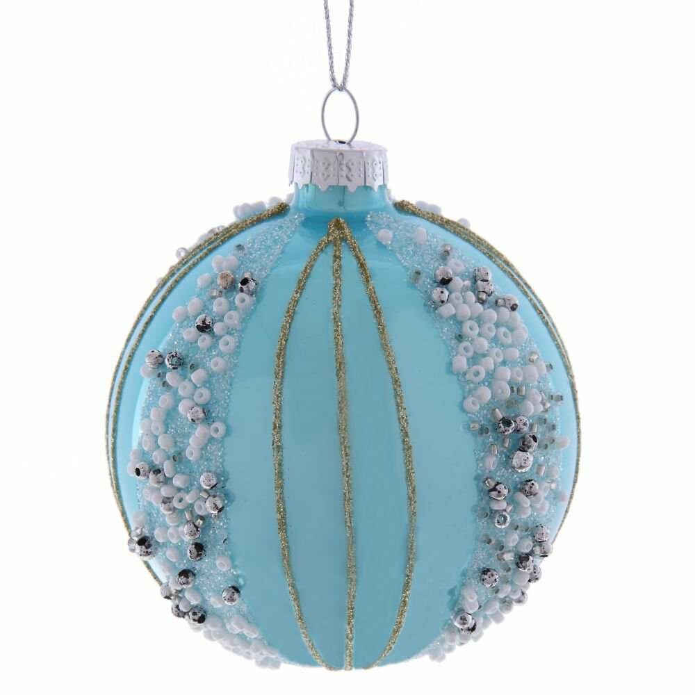 Украшение новогоднее "Шар" , D 8 см, L8 W8 H8 см