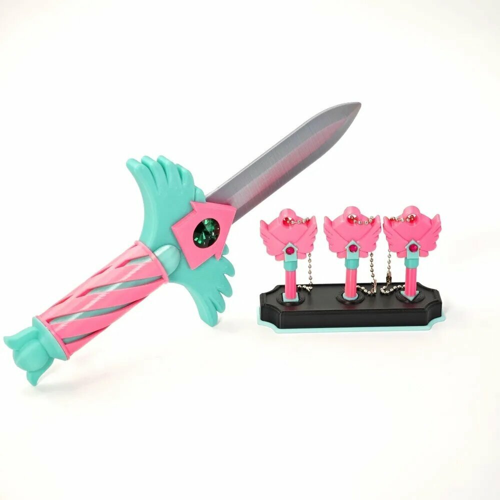 Korea Game Key and Lock Assembly; Корейский ключевой цепочкой в составе одного набора ключей, одного замка и ножа из серии "Игра в кальмара 3"