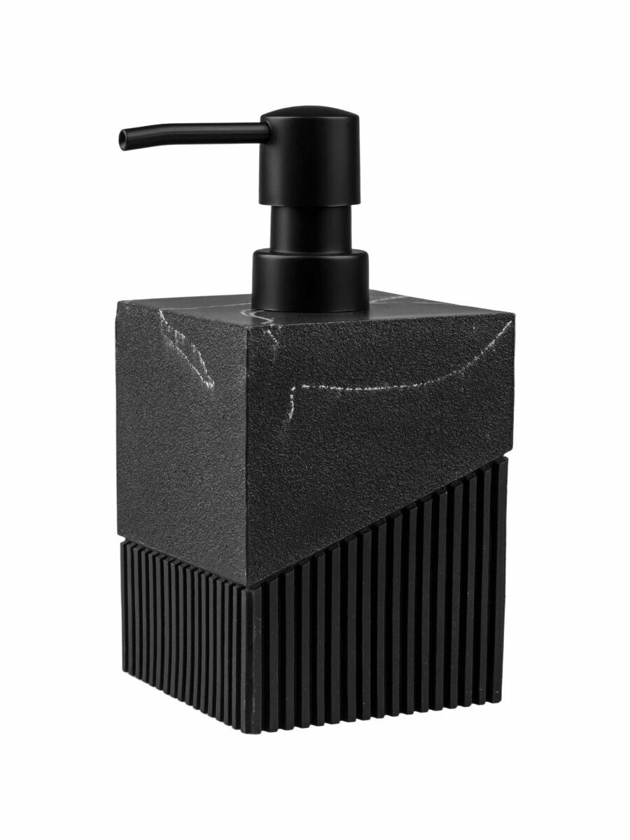 Дозатор для жидкого мыла, PERFECTO LINEA коллекция ELEMENT MARBLE, черный (35-618601)