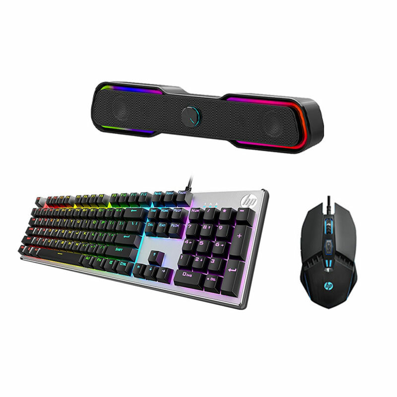 Комплект клавиатуры и мыши HP K500F+M1 gaming mouse+6002, черный