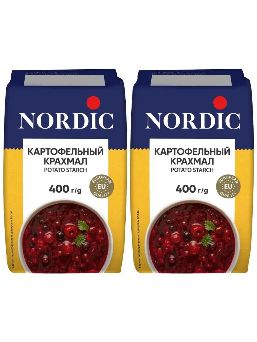 Крахмал 2 пачки по 400 грамм, 800 гр картофельный
