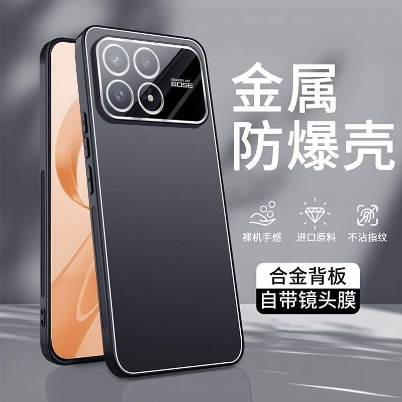 Чехол Для Poco F8 Pro/Сяоми Поко F8 Про, soft touch, чехол-кардиомонитор, поликарбонат (PC), защита камеры, ударопрочный, усиленные углы, Xiaomi, Poco F8 Pro, black,