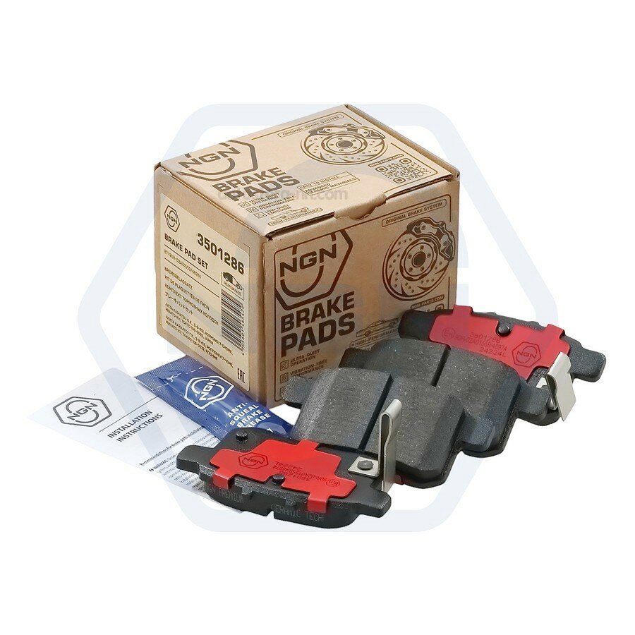 NGN 3501286 Колодки тормозные дисковые керамические, задние HONDA Accord VIII 08>