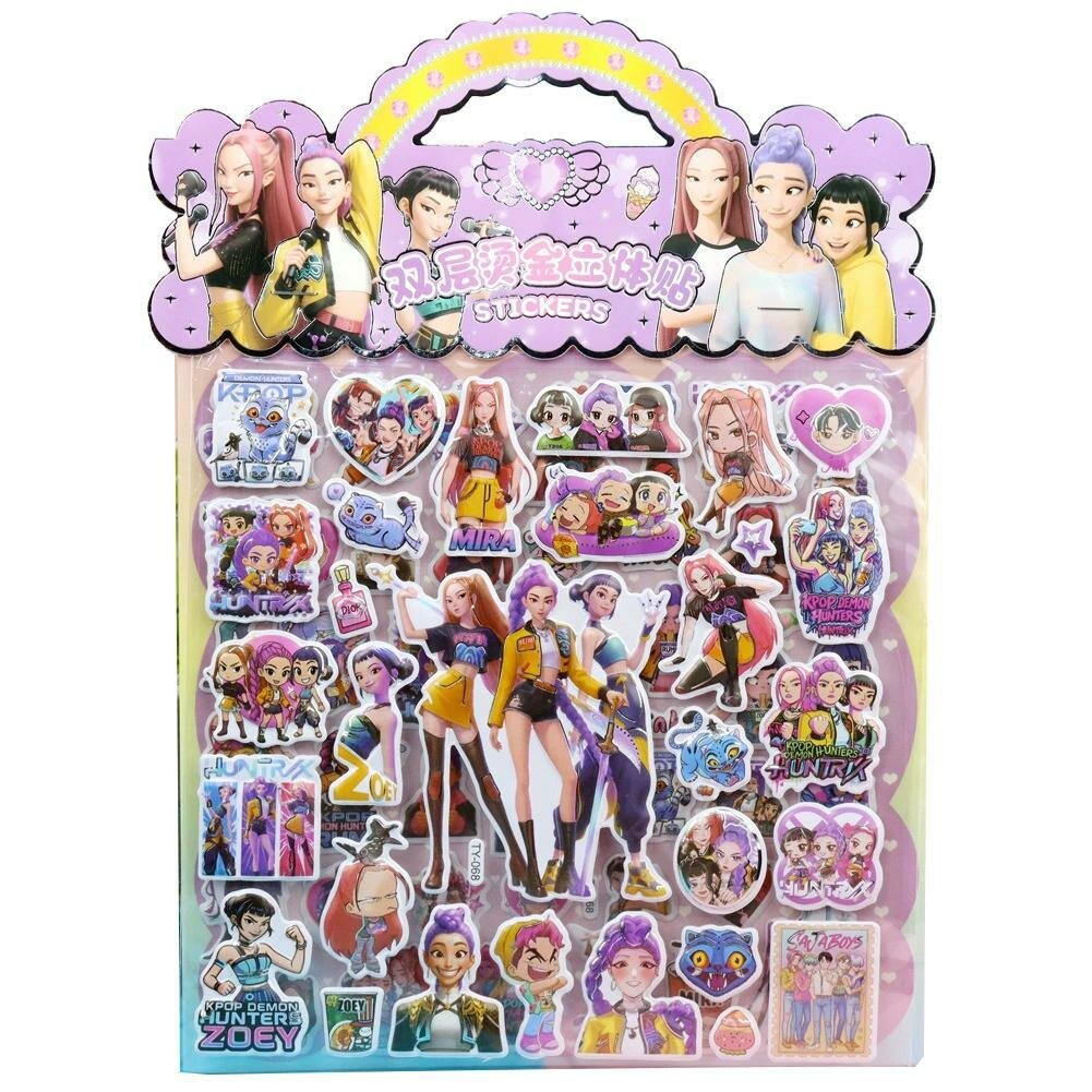 Набор глянцевых стикеров, K-Pop охотницы на демонов/K-Pop Demon Hunters