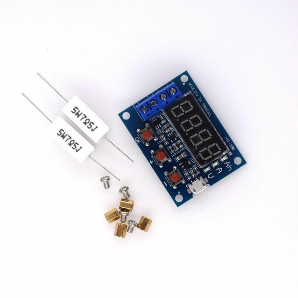 Тестер заряда батареи светодиодный цифровой дисплей 18650 литиевая батарея тестовый измеритель разряда источника питания