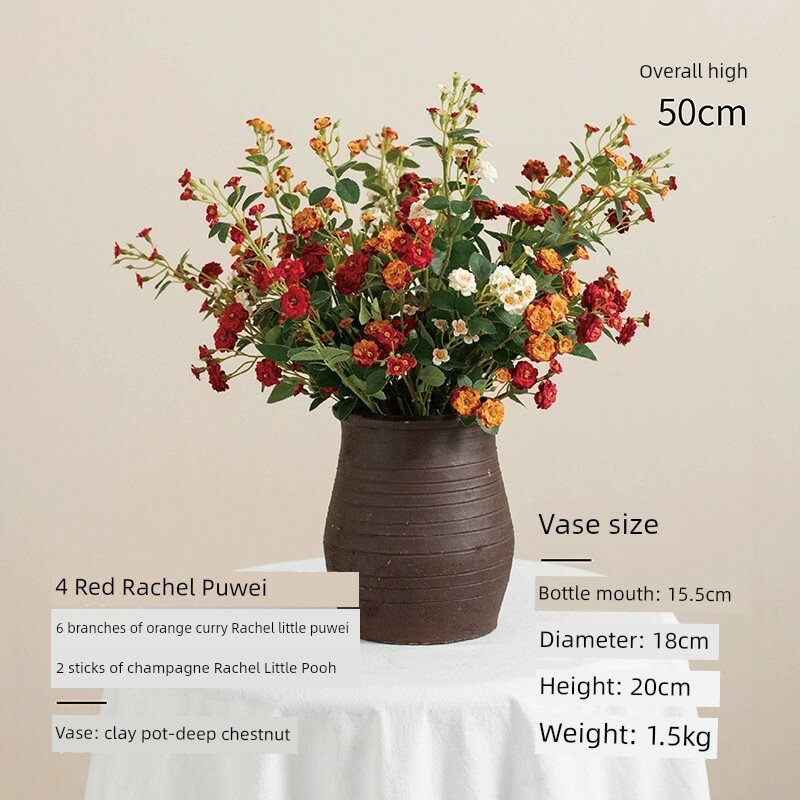 Керамические горшки в деревенском стиле, глиняные цветочные горшки в античном стиле, керамические вазы, украшения в