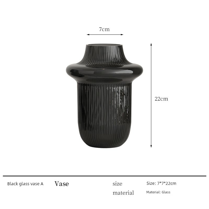 Итальянская ваза в стиле лайт-люкс для столешницы, элитное украшение для обеденного стола, современный декор для дома,
