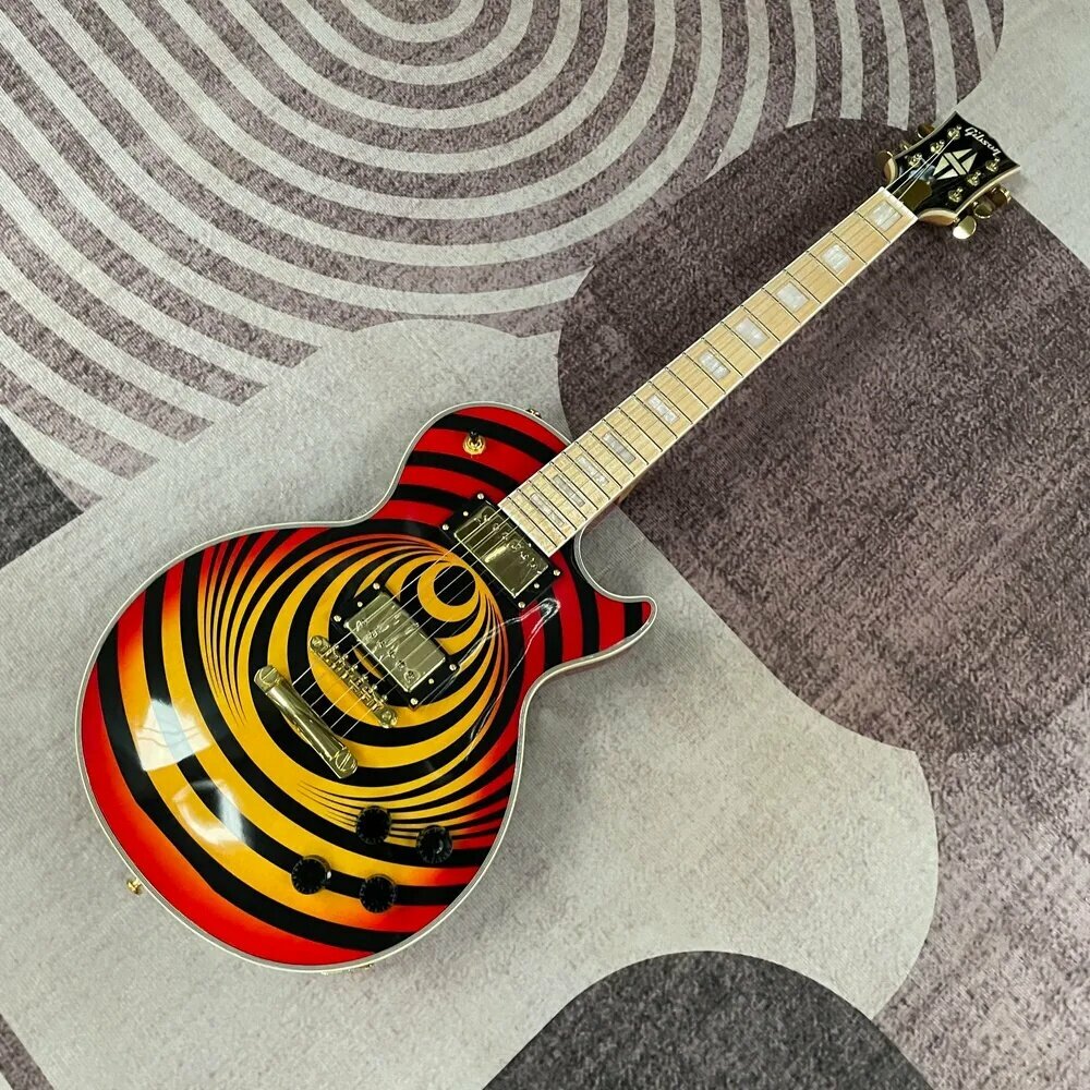 Электрогитара Электрогитара Les Paul Custom Электрическая гитара (гитара для начинающих) 6-струнная, корпус Махагони