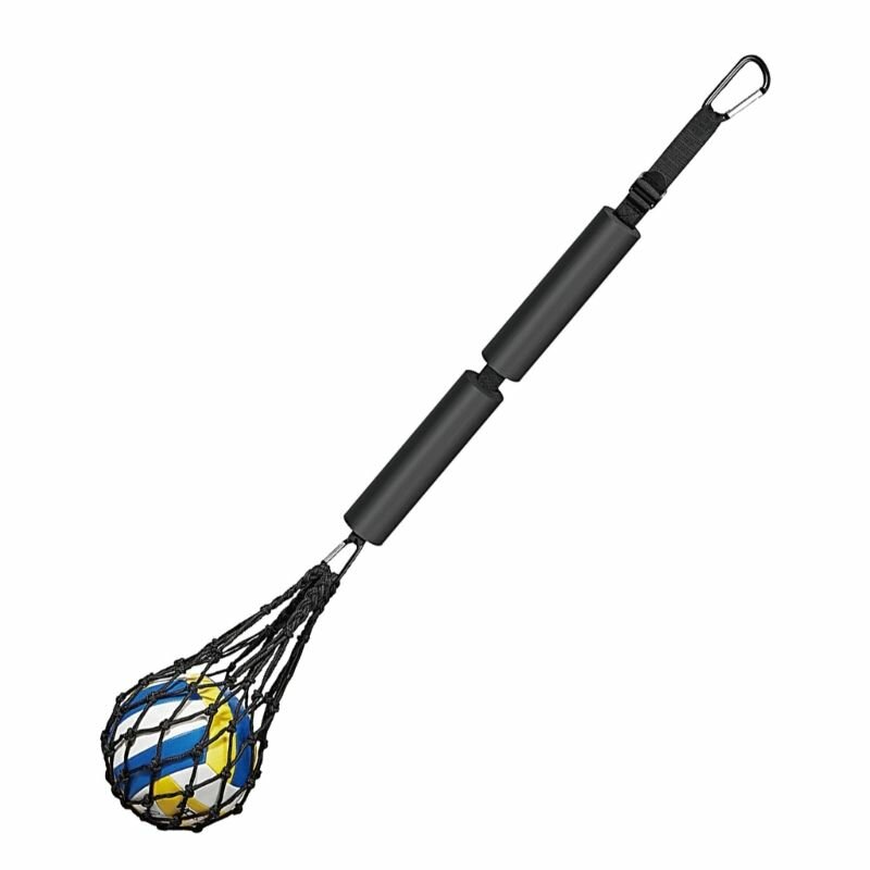 Тренажер для нападающего удара в волейболе, - Сжимающий ремень черного цвета