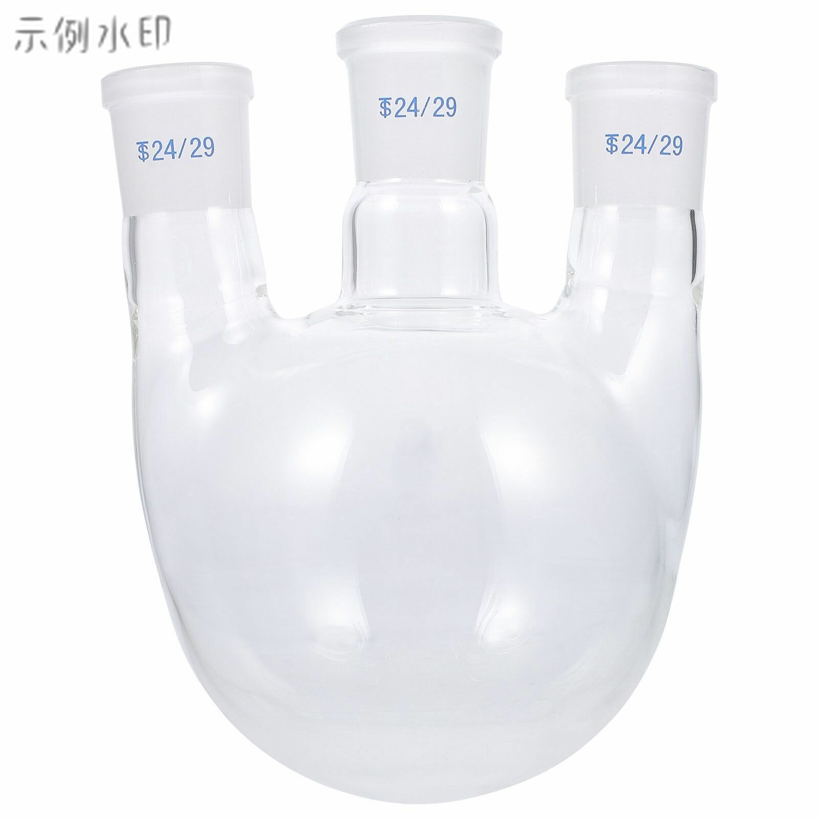 Прозрачный Лабораторный Флакон, Трехгорлый, Объем 500 Мл, Для Содержания Химических Реакций