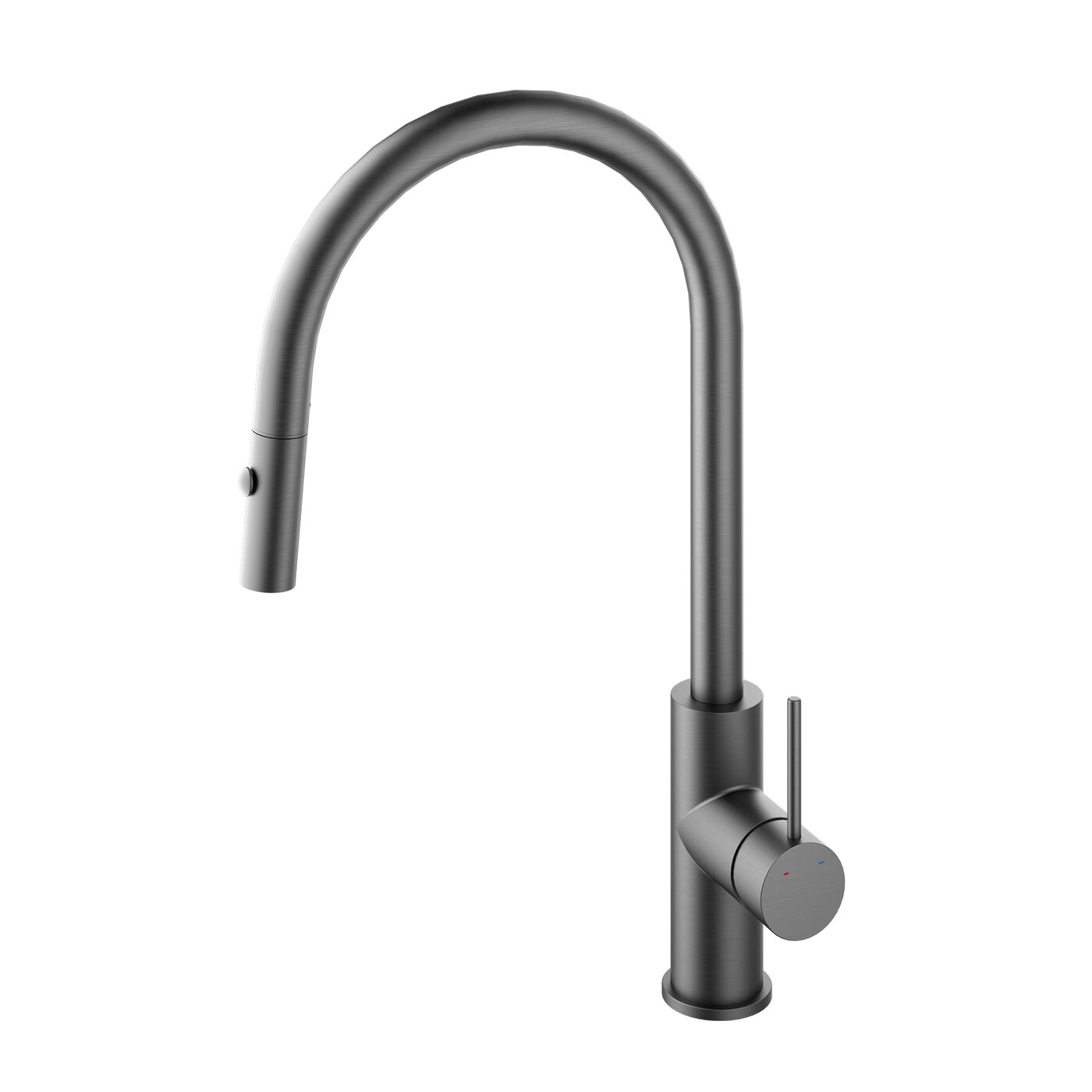 Смеситель для кухни Vincea City VKF-2C1GM вороненая сталь