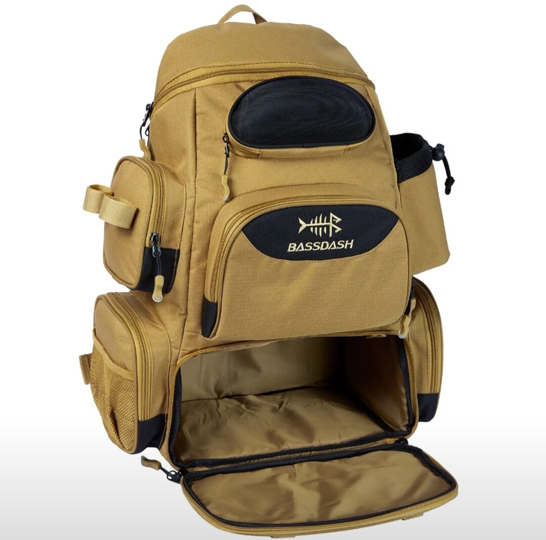 Рюкзак для охоты, спорта, отдыха, рыбалки и снастей, с водонепроницаемым чехлом в комплекте цвет хаки