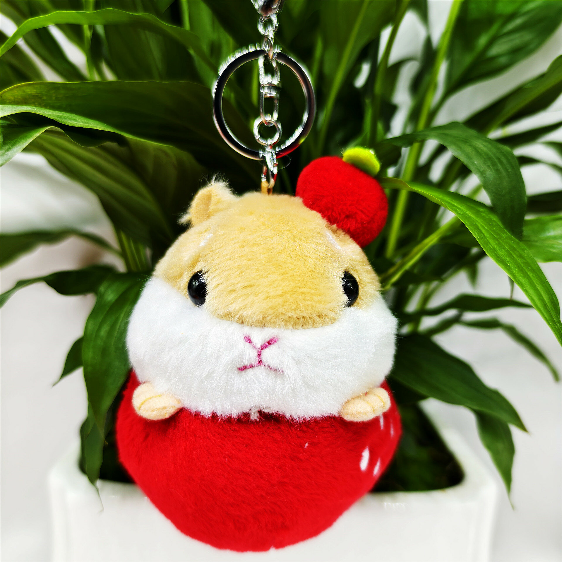 Милый хомяк плюшевая кукла кулон брелок кукла подарок оптовая сумка украшения бросающий подарок небольшой подарок