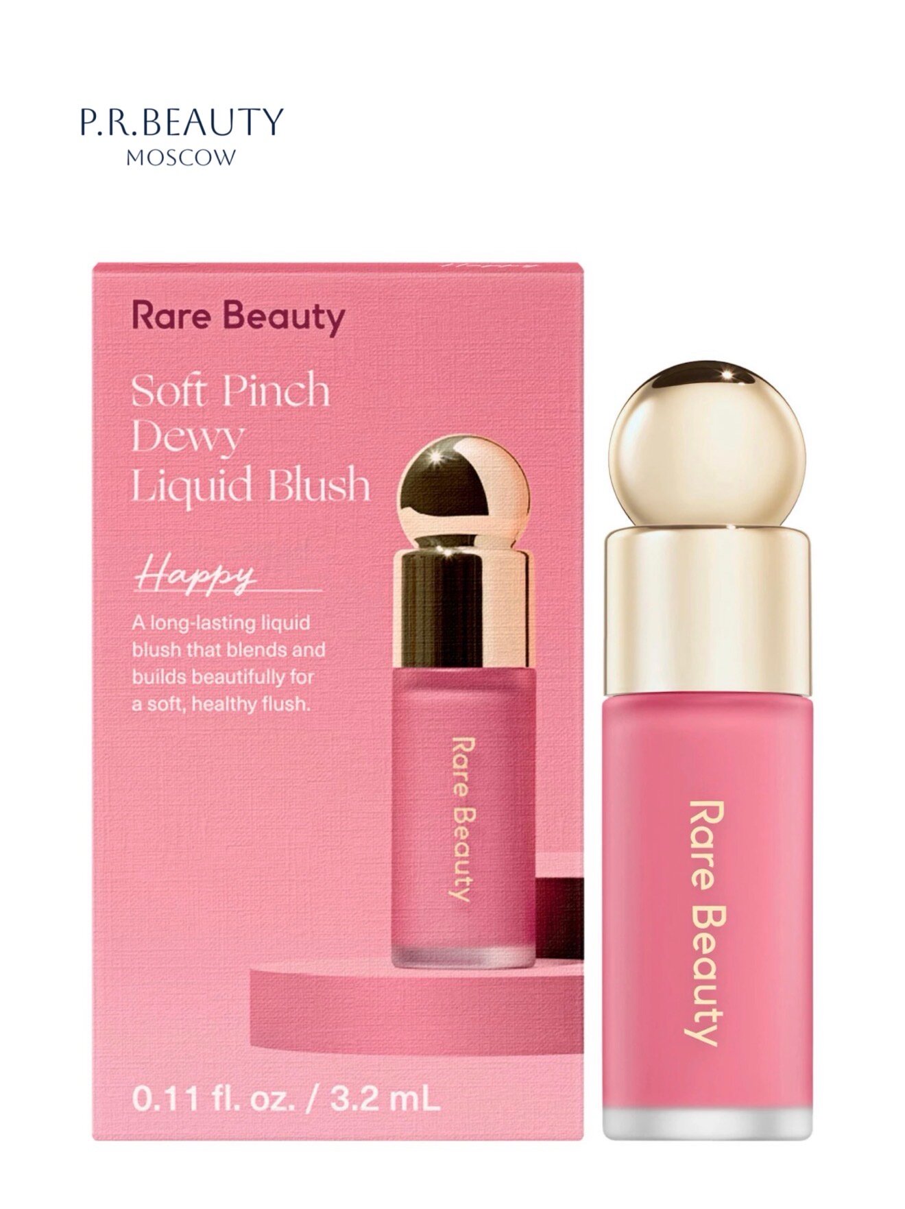 Rare Beauty Soft Pinch Liquid Blush Happy Mini Мини Румяна для лица Happy 3.2 мл