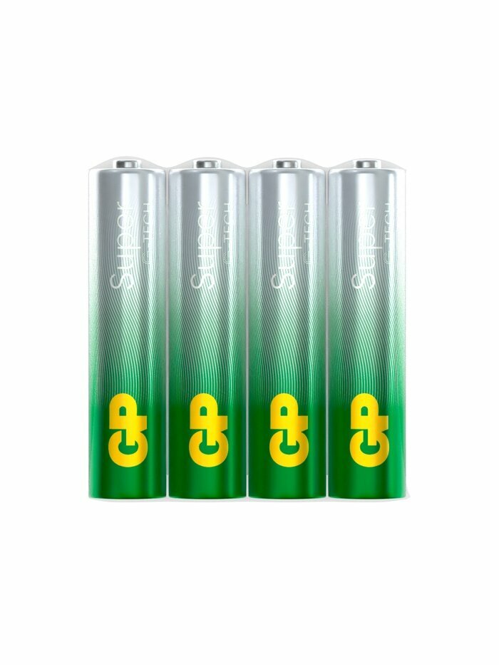 Батарейка алкалиновая GP Super, AAA, LR03-4S, 1.5 В, спайка, 4 шт.