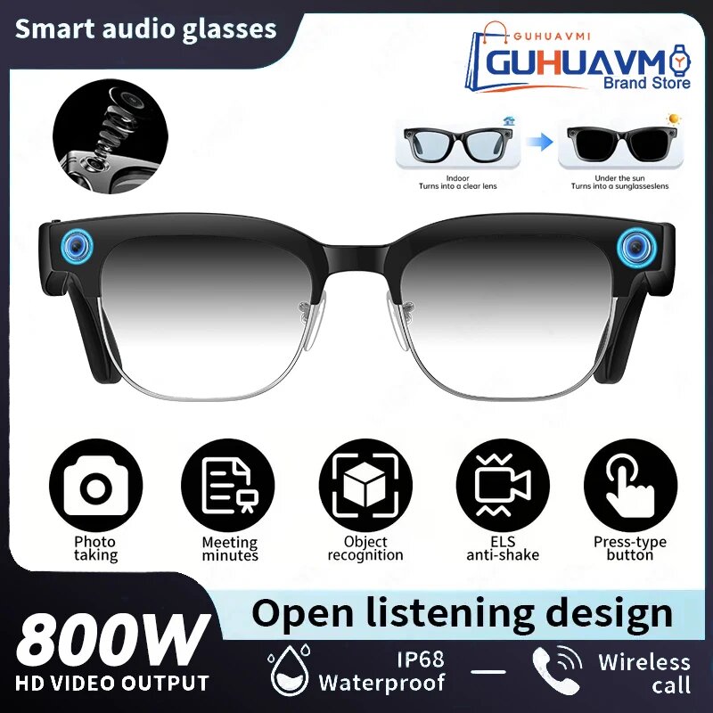 GUHUAVMI W630 Умные очки с камерой, Color change
