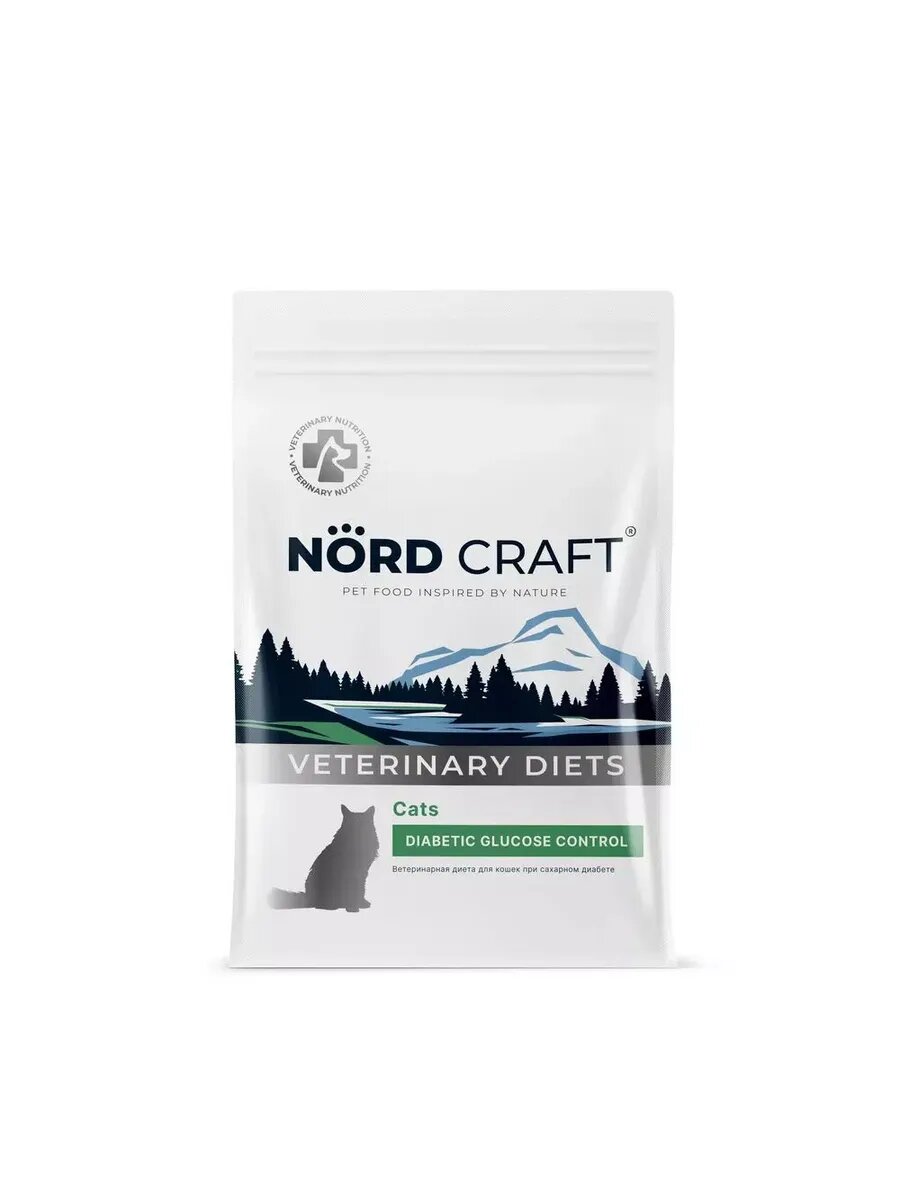 Корм Nord Craft для кошек diabetic glucose control, 0,4кг