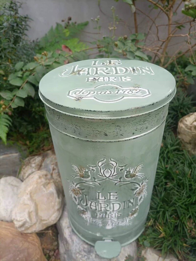 Мусорный бак мусорное ведро, современный классический стиль, подходящий для гостиной и спальни，27*27*45cm