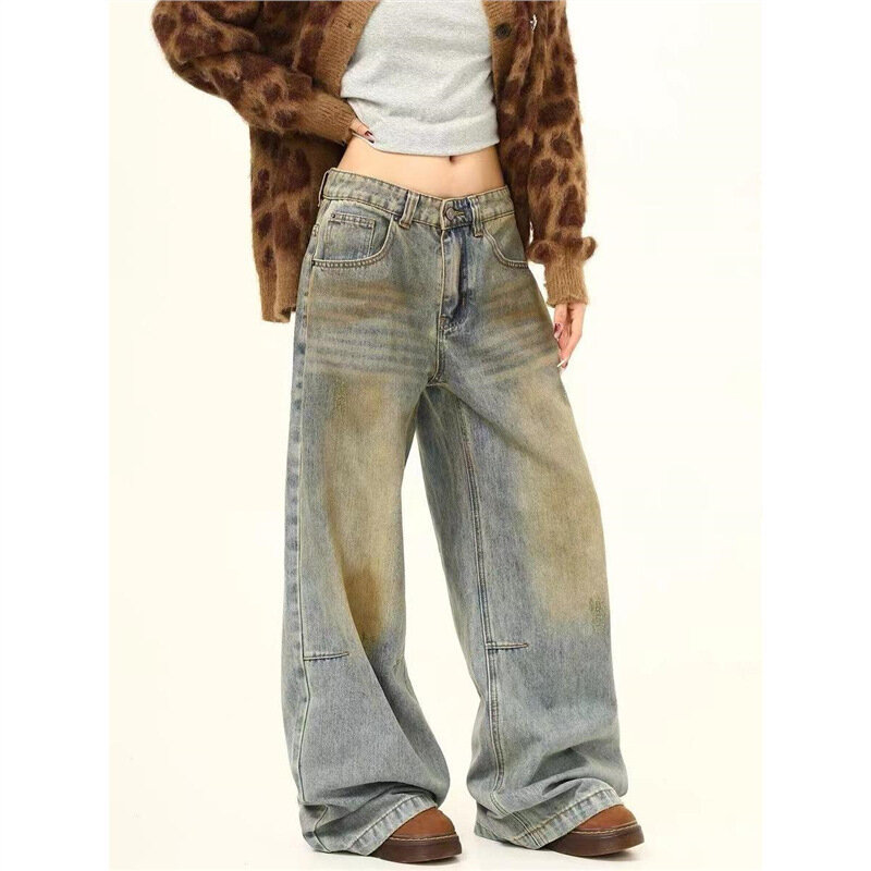 MON Мужские Джинсы Синие Слим Кроп Осень Трендовые Деним, Размер_XXL