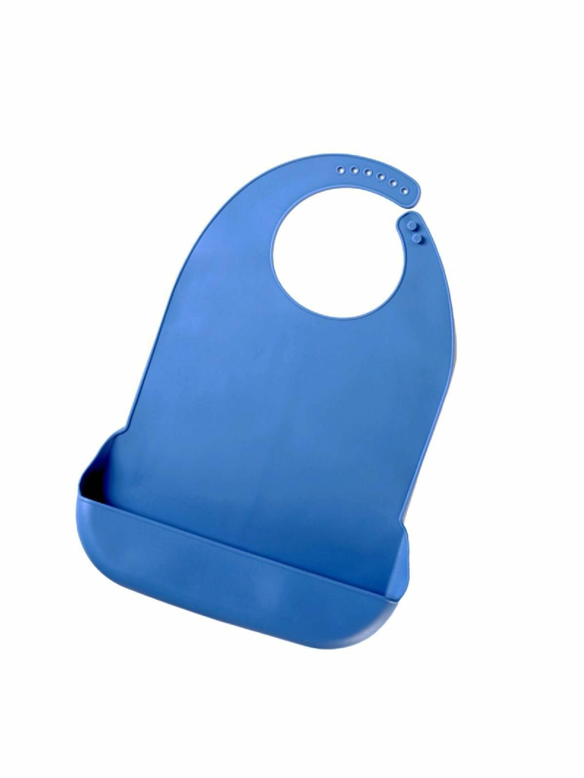 Водонепроницаемый силиконовый нагрудник для взрослых, Синий