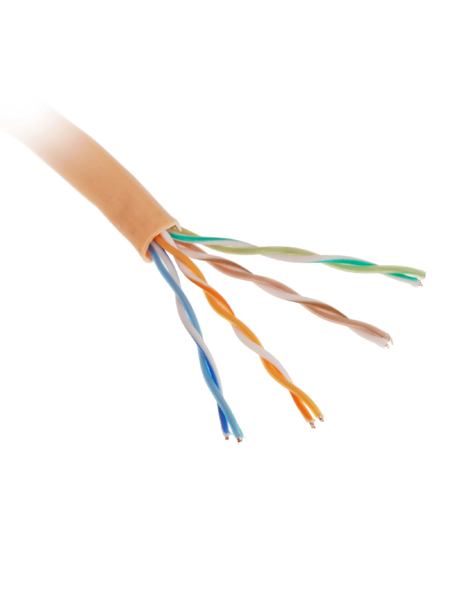 Кабель витая пара U/UTP 5e кат. 4 пары Neomax NM710111 23AWG(0.52 мм), медь, LSZH, нг(A)-HF, оранжевый, уп/305м