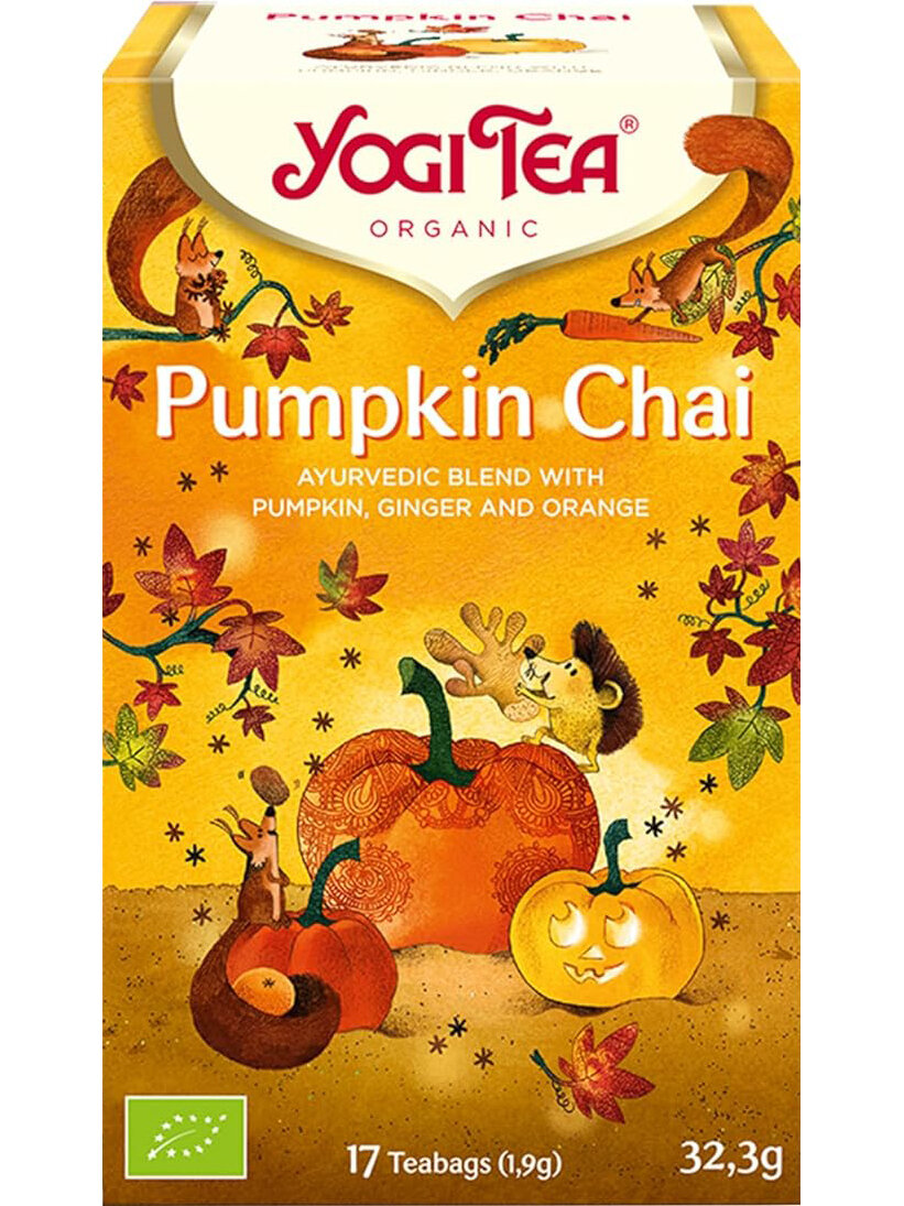 Чай в пакетиках Yogi Tea Pumpkin Chai, Тыквенный чай, 17 пакетиков