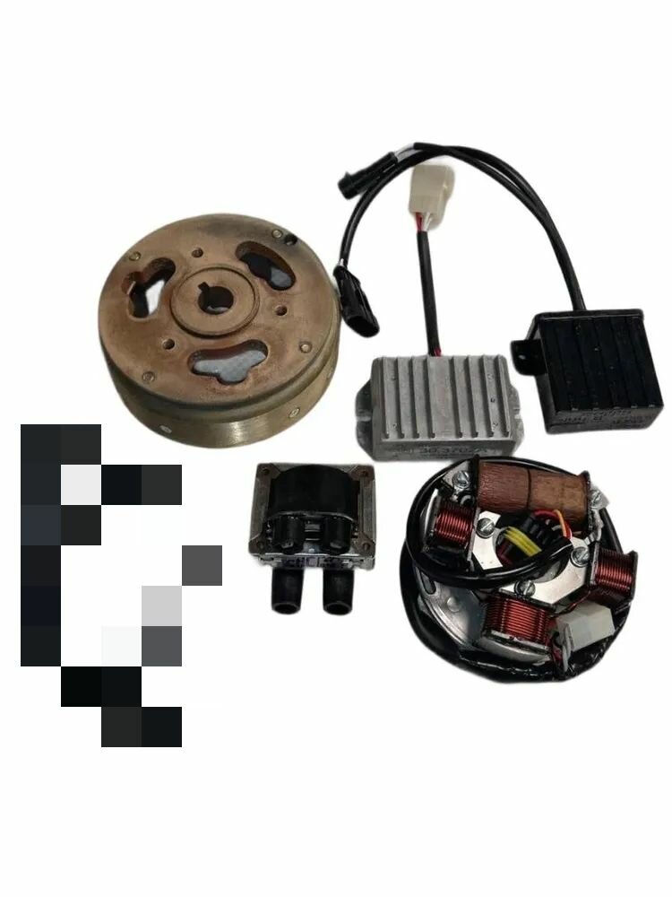 Комплект зажигания снегохода Буран AMP (евро ) фишки Флеймз. Маховик 470.