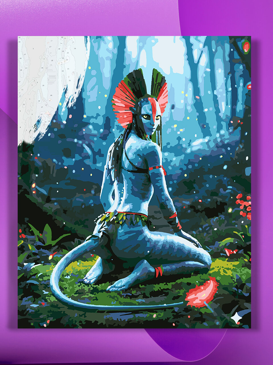 Картина по номерам на холсте Аватар 3 - Варанг, 40 х 50 см