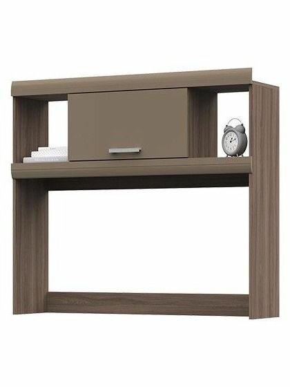 Надстройка на письменный стол с полками и шкафчиком для школьника 120х108х32 см Симба