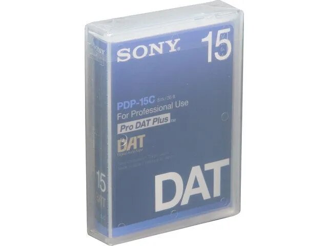 Цифровая аудиокассета (DAT) для записи Sony Pro DAT Plus 15 (PDP-15C)