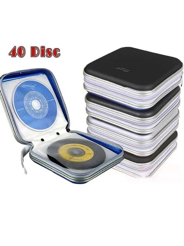Кейс для дисков cd, Сумка-футляр для компакт-дисков 40 шт