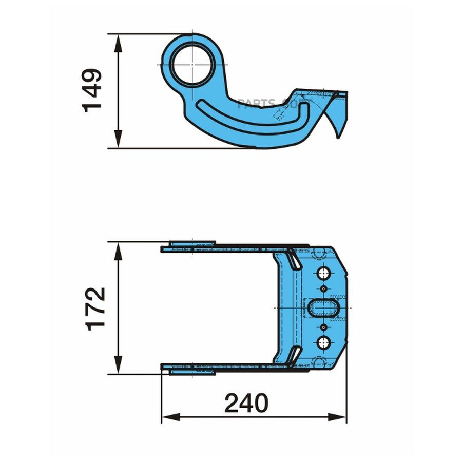 Детали крепления рессоры от официального дистрибьютора, BPW, артикул 0519044120