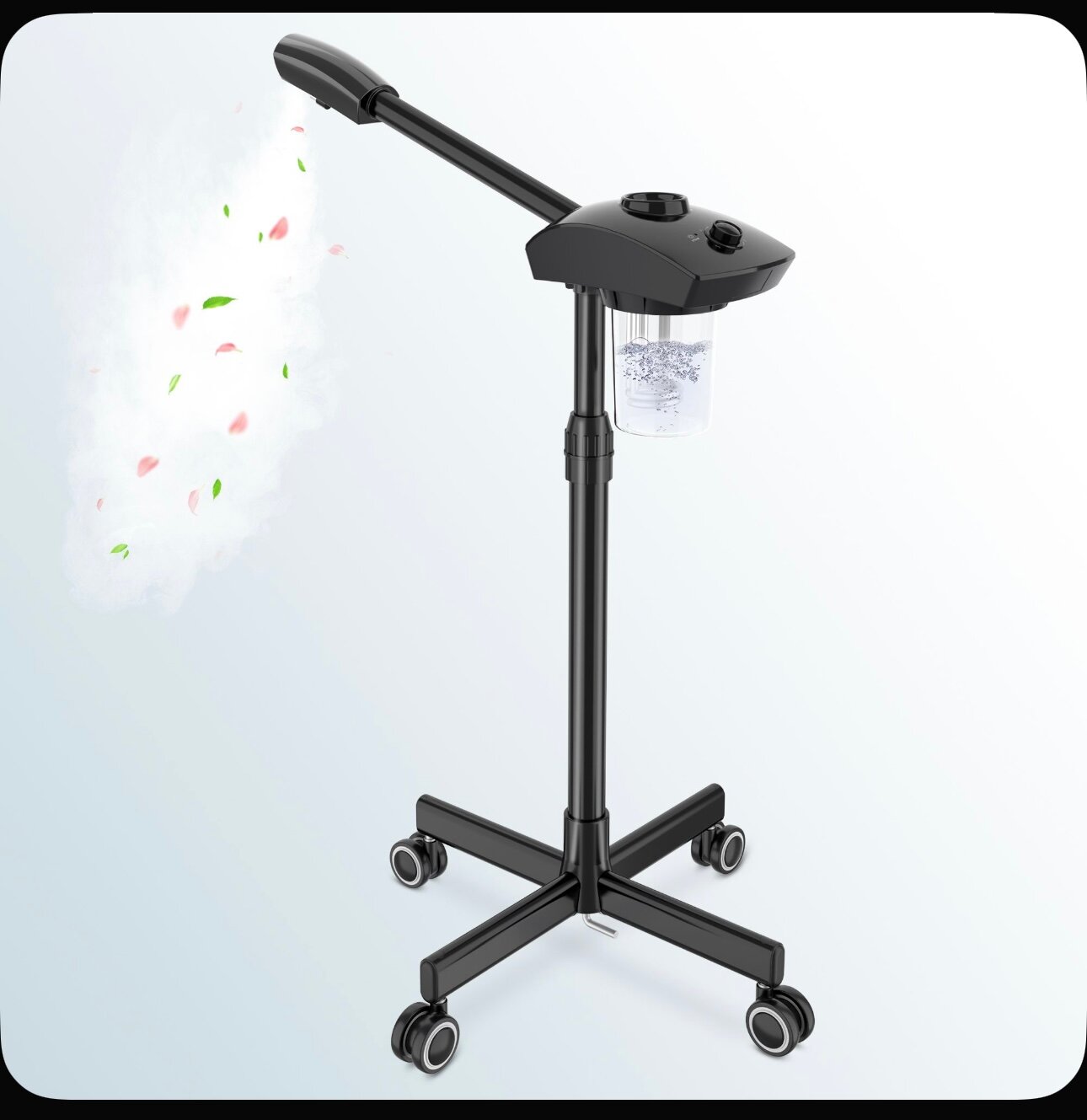 Профессиональный косметический спрей-аппарат, на колёсах, с подсветкой, модернизированное основание