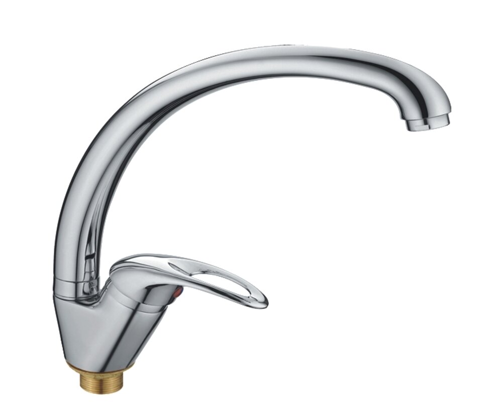 Смеситель для кухни Haiba HB4115-2 с гайкой, хром