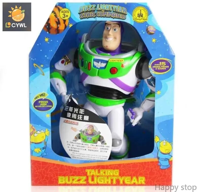 (новинка) 30 см История игрушек 4 (Toy Story 4) Buzz Lightyear Базз Лайтер со светом и звуком