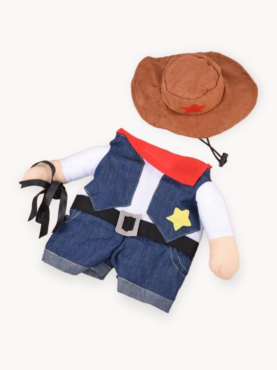 Ковбойская шляпа для кошек на Хэллоуин, забавный костюм для кошек и маленьких собак