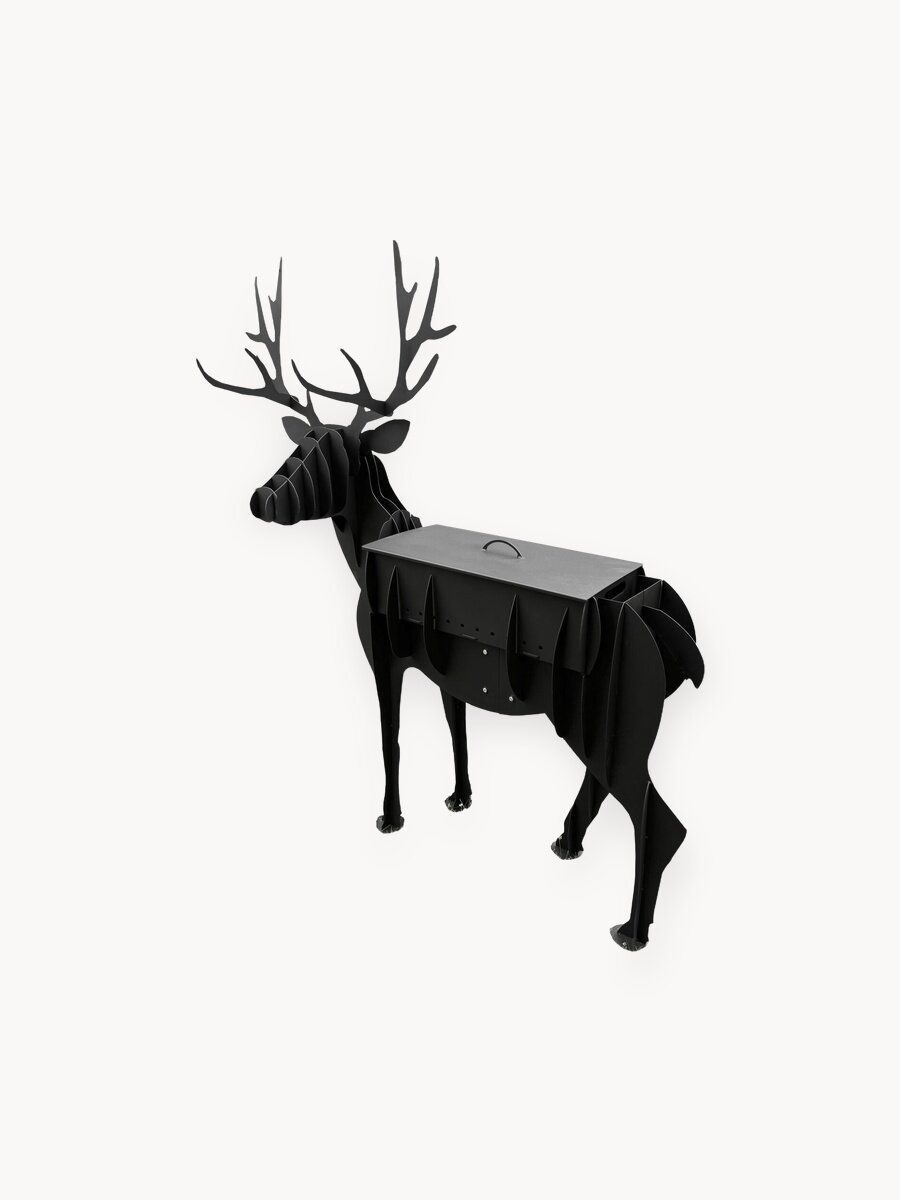 Мангал олень большой с крышкой