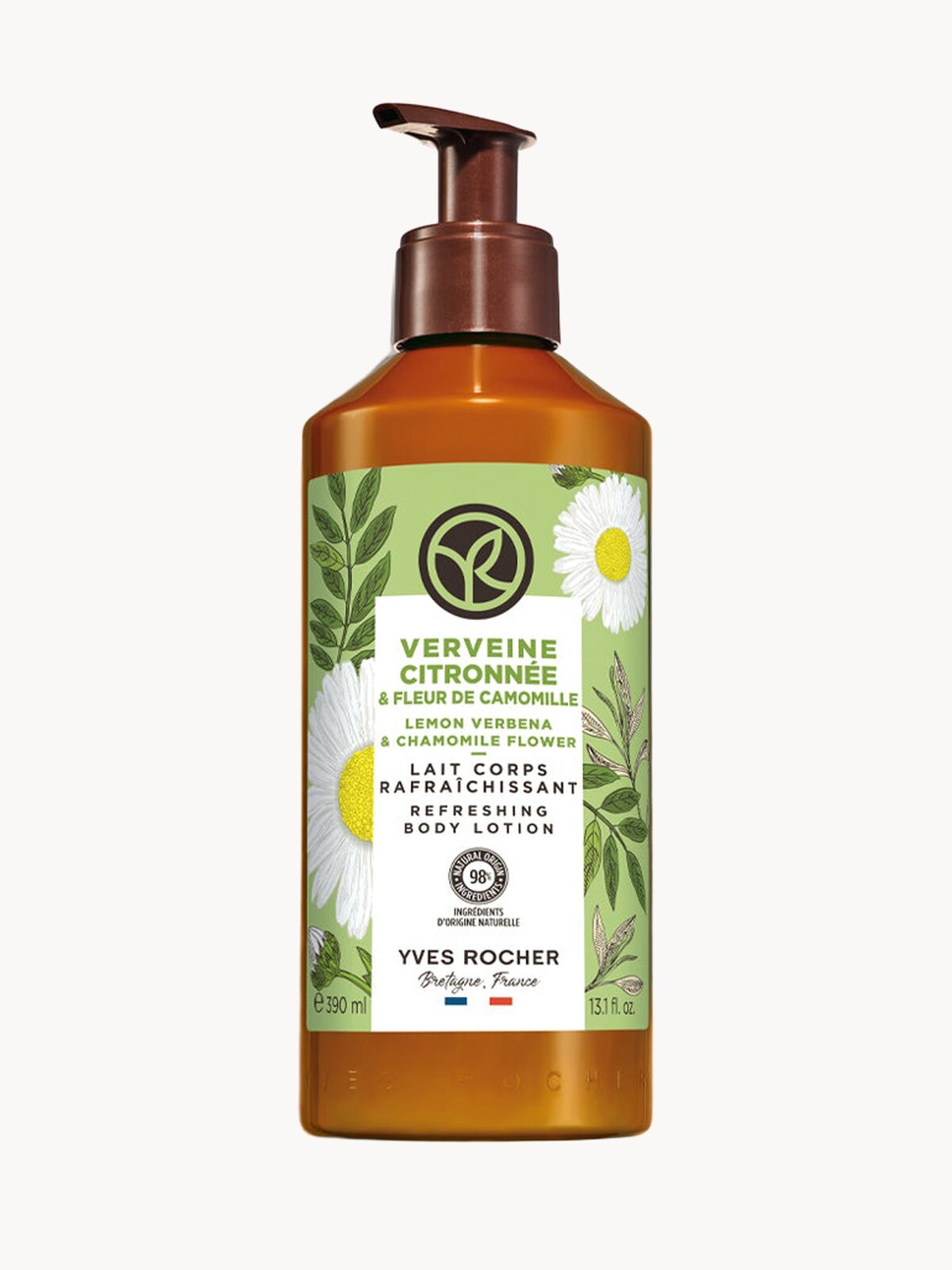 Yves Rocher Молочко для тела «лимонная вербена и цветок ромашки», 390 мл