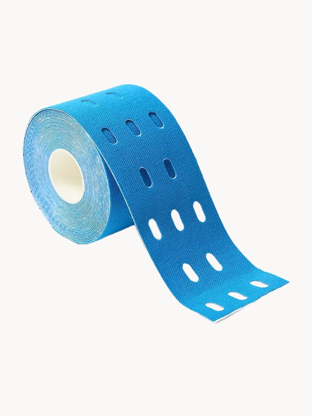 BBalance LYMPH, перфорированный лимфодренажный тейп для тела. Уровень фиксации 4. Размер 5см*5м, цвет голубой