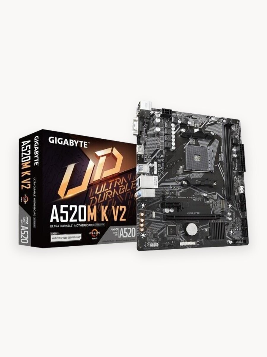 Материнская плата Gigabyte A520M K V2 (AM4, mATX)