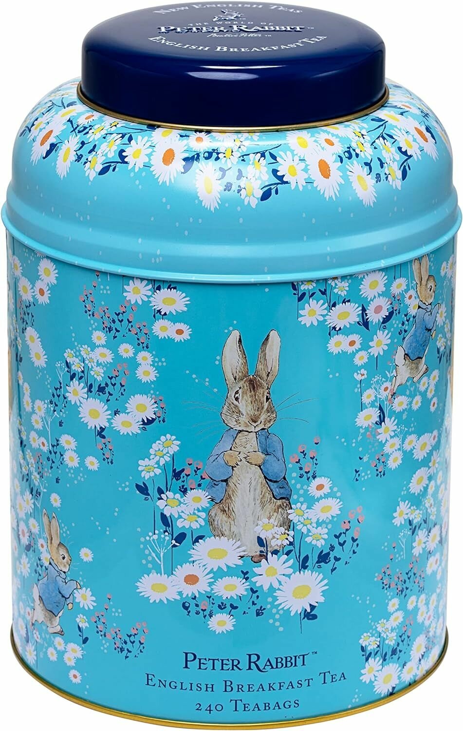 Черный чай New English Teas Peter Rabbit в винтажной синей упаковке, 240 чайных пакетиков