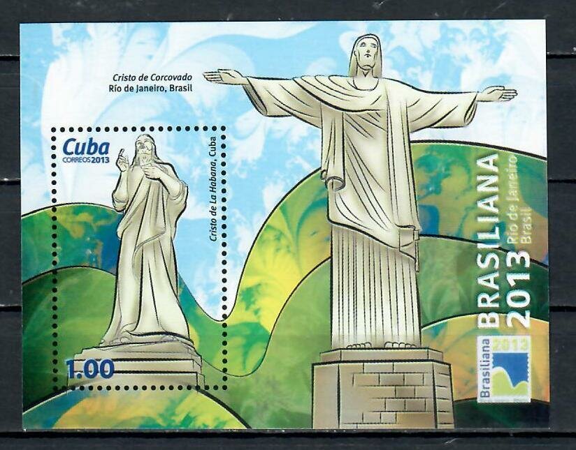 Почтовые марки Куба 2013г. "Всемирная выставка марок BRASILIANA 2013" Религия MNH
