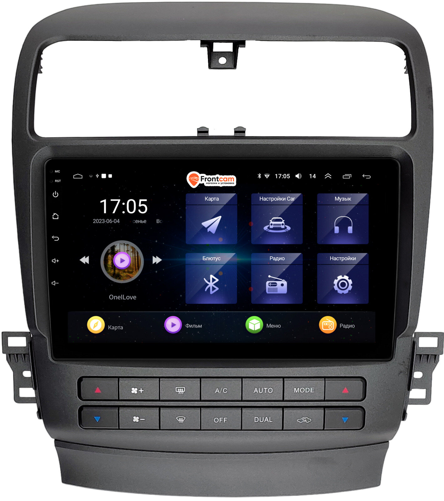 Штатная магнитола OEM RS9-0124 для Acura TSX 2003-2008 (для авто с монитором) на Android 10