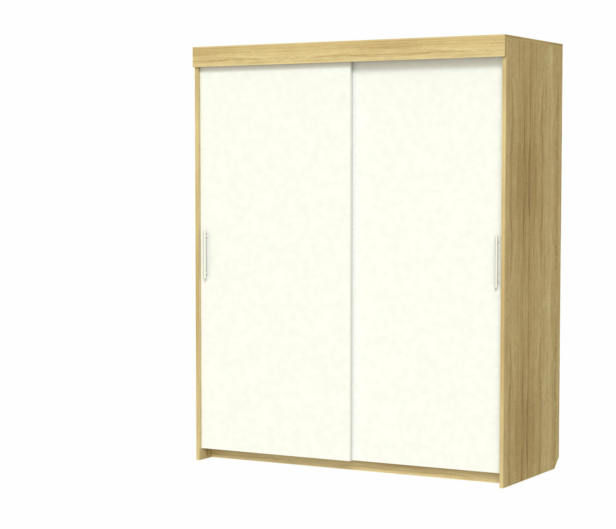 Шкаф-купе, гардероб, двух дверный ШК-19 Дуб сонома/Белый