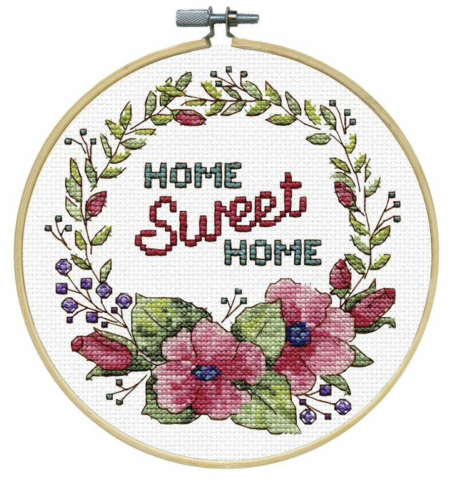 #7042 Дом - любимый дом Design Works Набор для вышивания Счетный крест 20 см
