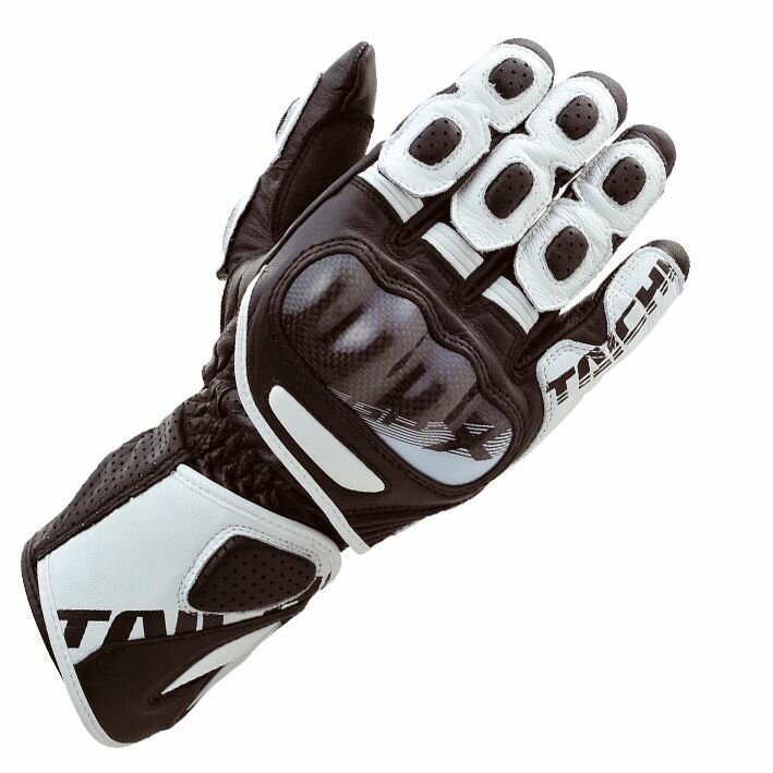 Мотоперчатки кожаные Taichi GP-X RACING White/Black, M