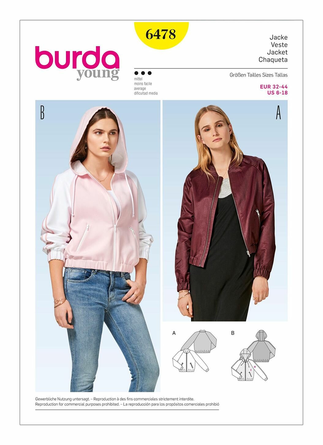 Выкройка BURDA №6478 Куртка
