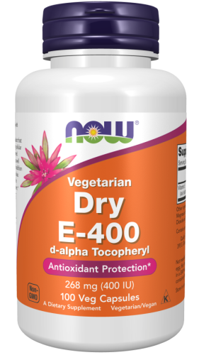 Now Dry E-400 d-alpha Tocopheryl, 100 капс.