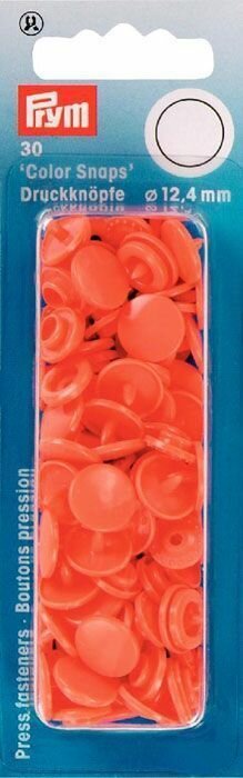 Кнопки "Color Snaps" цвет лососевый 12,4мм 30 шт в уп PRYM 393117